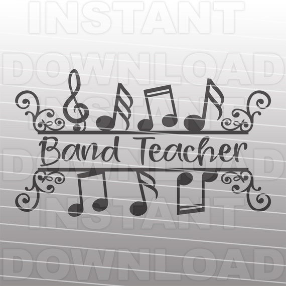 Band Teacher SVG Filemusic Education Svgmarching Band SVG - Etsy