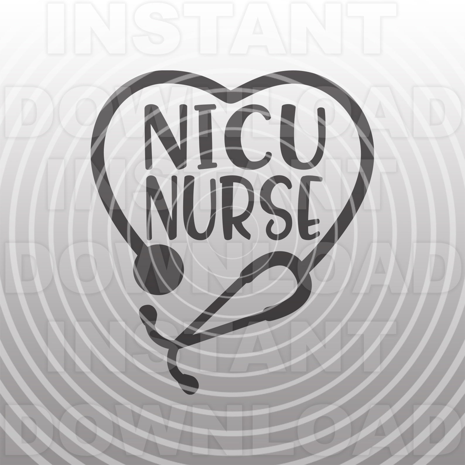 Neonatal Intensive Care Unit Nursing SVG Filestethoscope | Etsy