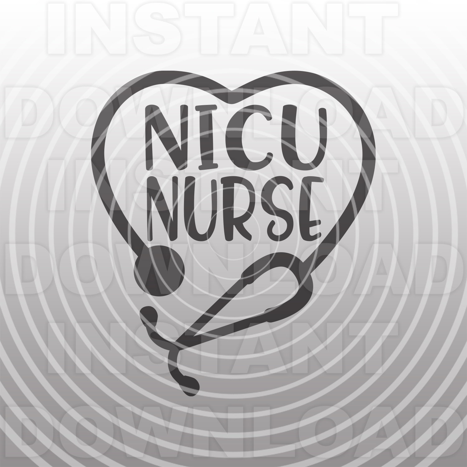 Neonatal Intensive Care Unit Nursing SVG File,stethoscope Heart SVG ...