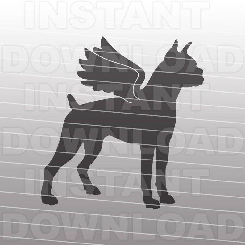 Boxer Dog Angel SVG Filepet Memorial Svgangel Wings - Etsy Ireland