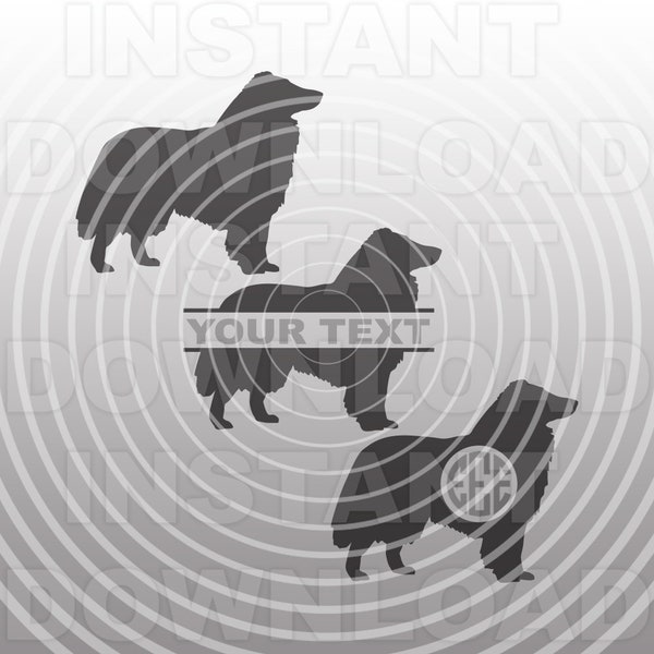 Rough Collie Silhouette Svg - Etsy