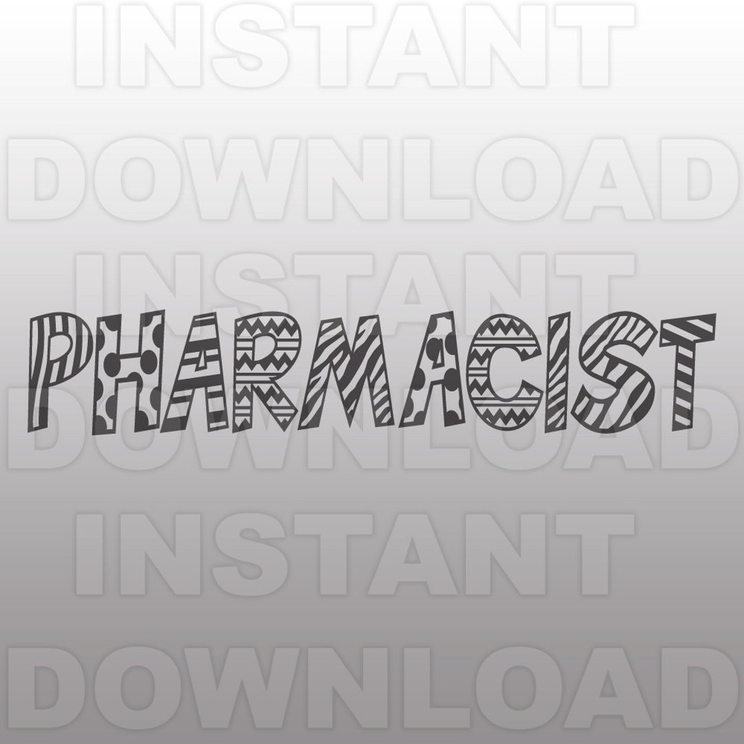 Pharmacist SVG File,pharmacy SVG File -vector Art for Commercial ...