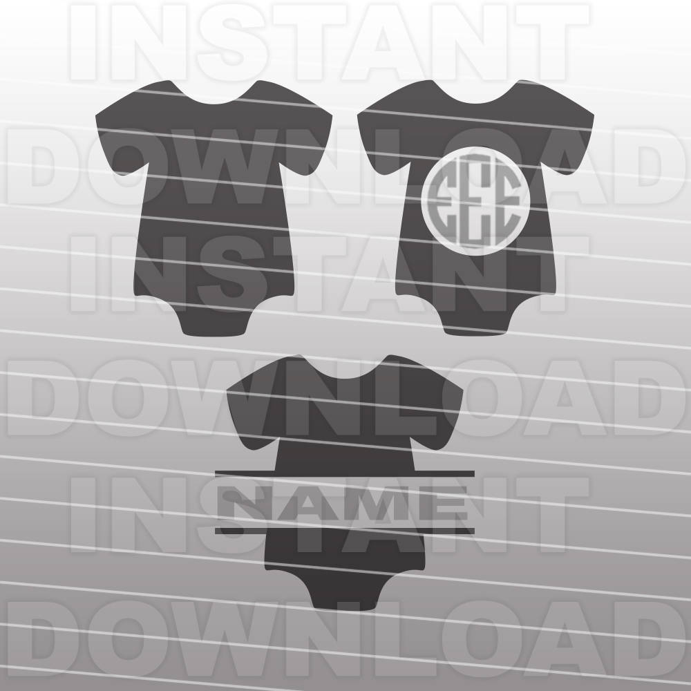 Newborn Baby Onesie SVG File,infant Bodysuit SVG -for Commercial ...