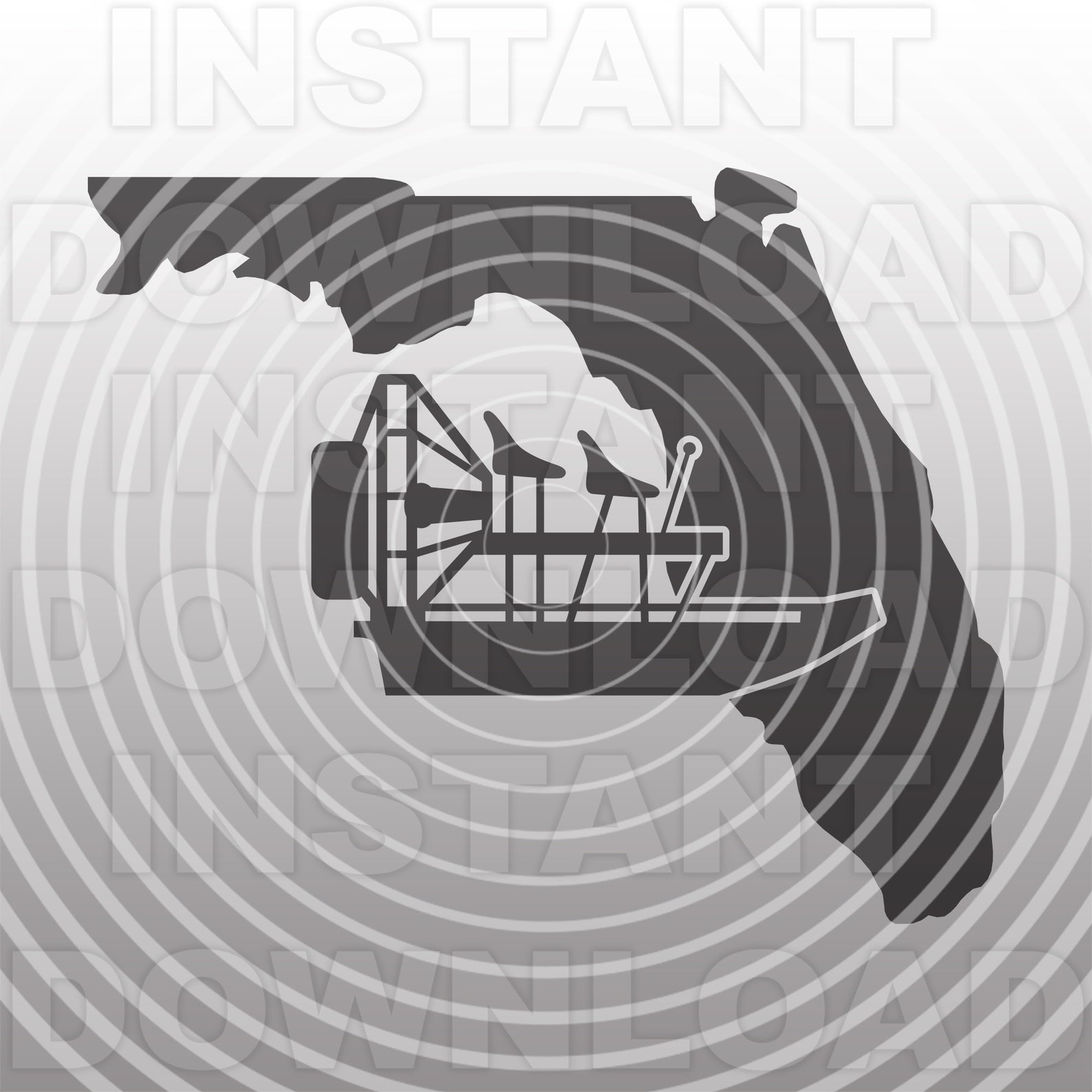 Airboat SVG File,florida Svg,bayou Boat Svg,swamp Boat Svg -vector Art ...