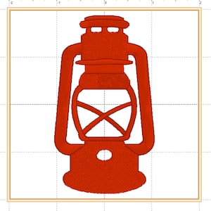 Vintage Lantern Oil Lamp Embroidery File - Etsy