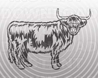 Highland Cow Svg - Etsy