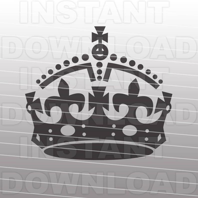 Keep Calm Crown SVG File Cutting Template-vector Clip Art for - Etsy