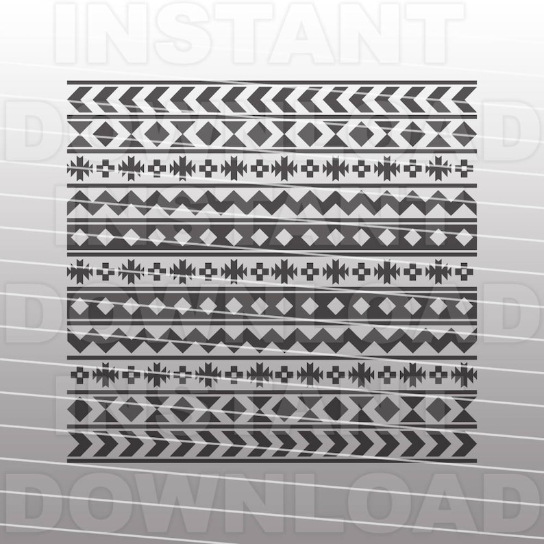 Southwest Pattern SVG FileIndian Pattern svgAztec Pattern | Etsy
