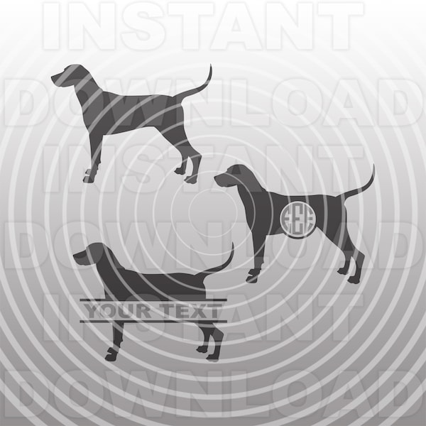 Treeing Walker Coonhound Silhouette - Etsy