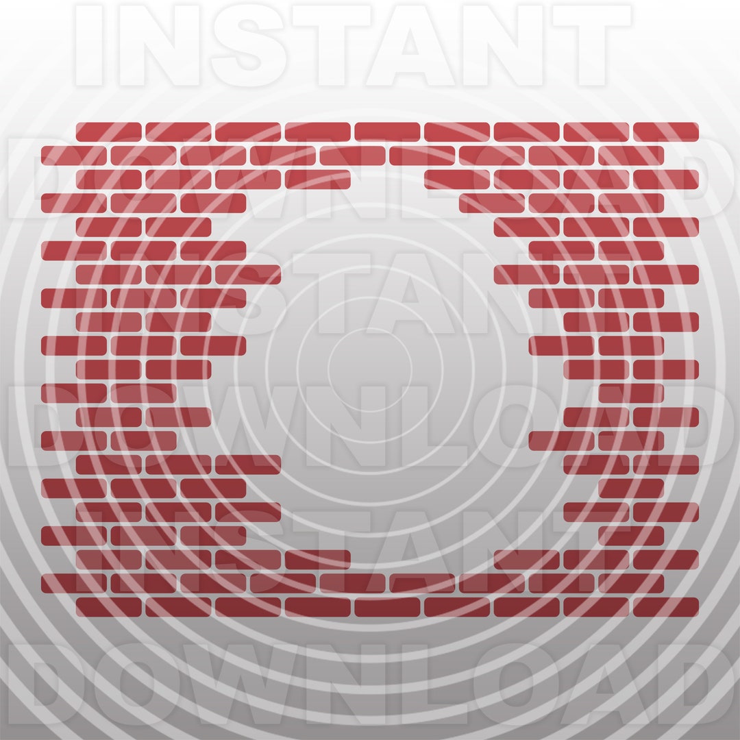 Brick Pattern SVG File,broken Brick Wall SVG File -commercial/personal ...
