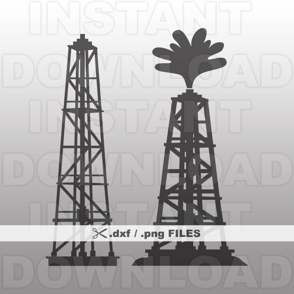 Oil Drilling Rig DXF File - Roughneck DXF - Oilfield DXF File ...