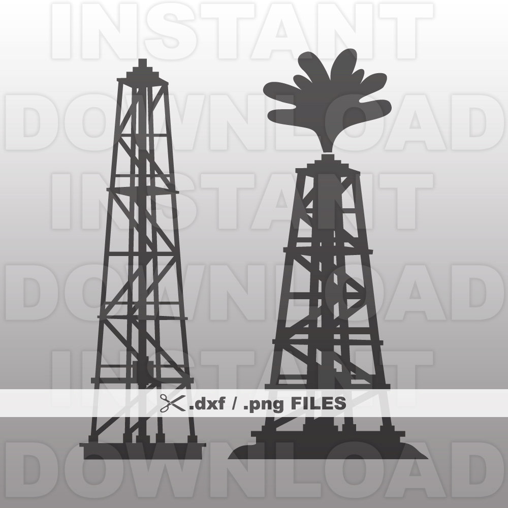 Oil Drilling Rig DXF File - Roughneck DXF - Oilfield DXF File ...