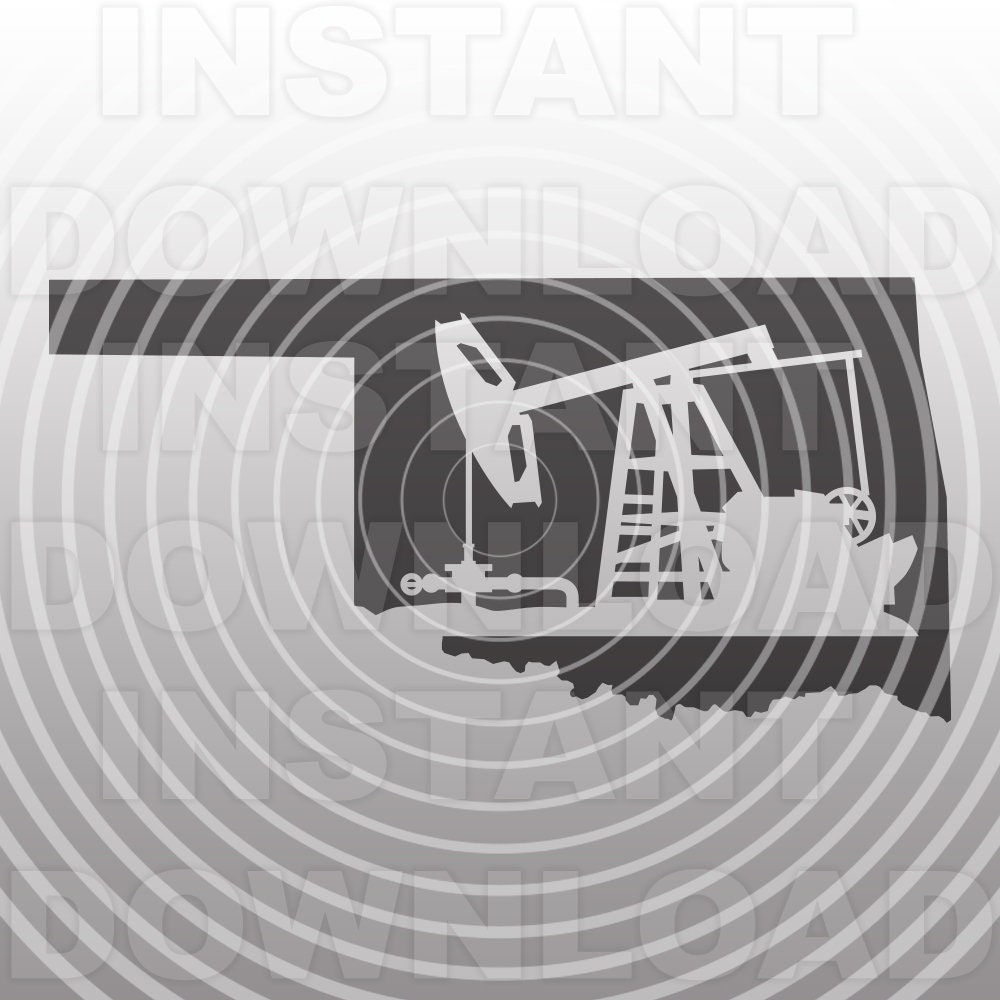 Oklahoma Oil Pipeline Pumpjack SVG File,oilfield Svg,pipeline Svg ...
