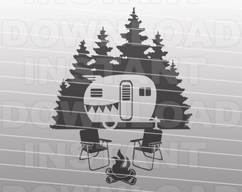 Camping Scene Svg - Etsy