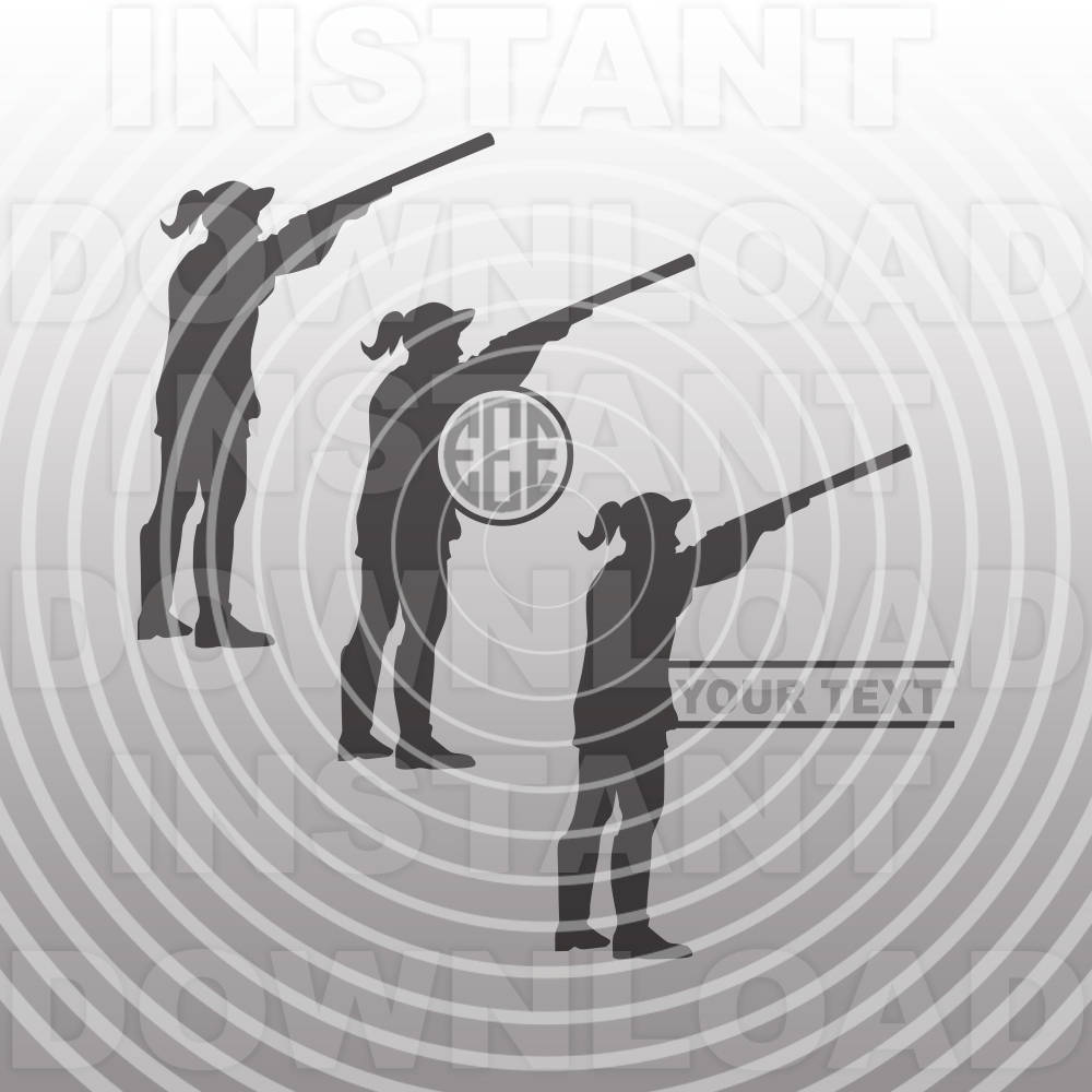 Trapshooting SVG File Skeet Shooting SVG Sporting Clay Svg -commercial ...