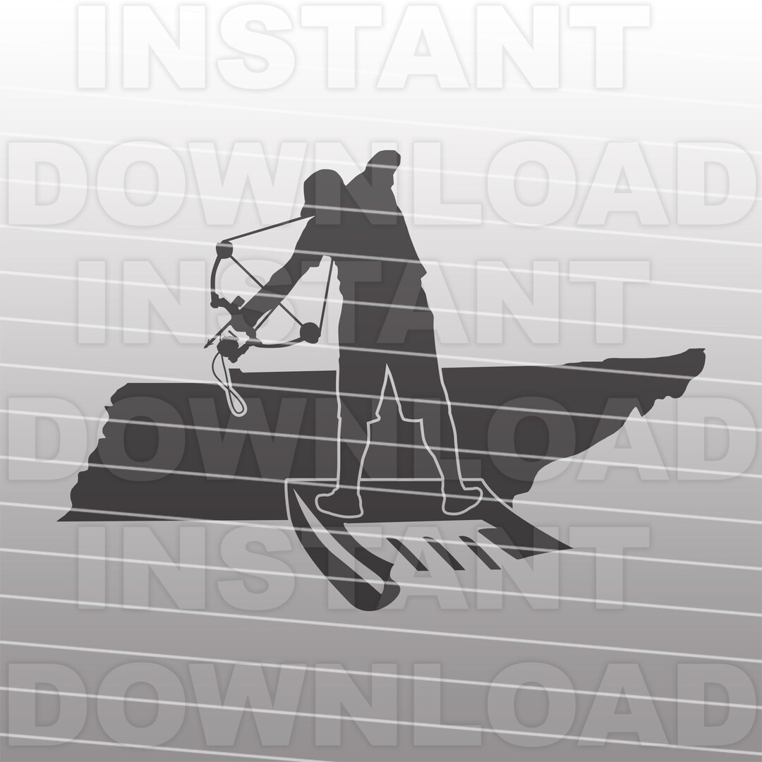 Tennessee Bowfishing SVG File,bow Fishing Svg,bow Fisherman Svg,vector ...