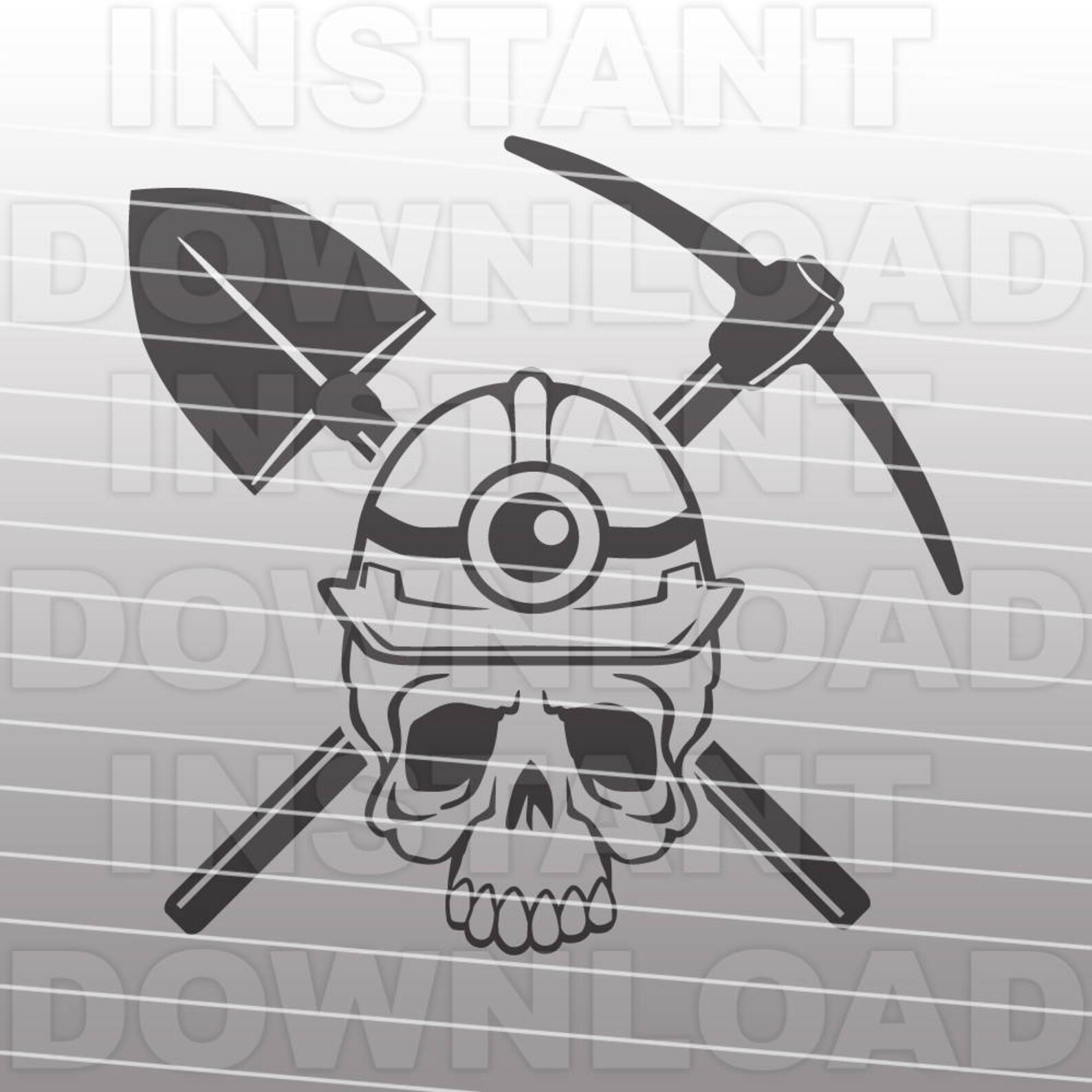 Coal Miner Skull SVG Fileunion Miner Svgpick Axe SVG - Etsy