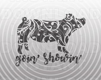 Stockshow Pig Svg - Etsy