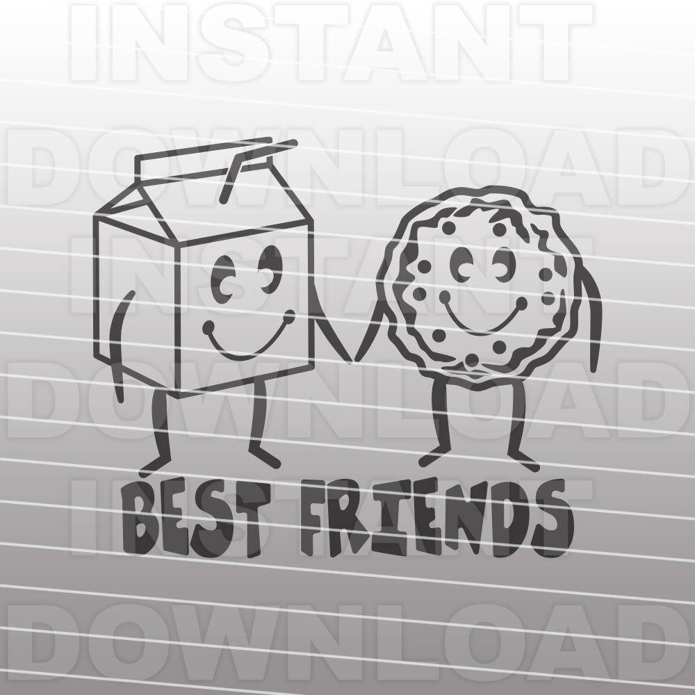 Best Friends Milk and Cookies SVG File,bff SVG -commercial & Personal ...