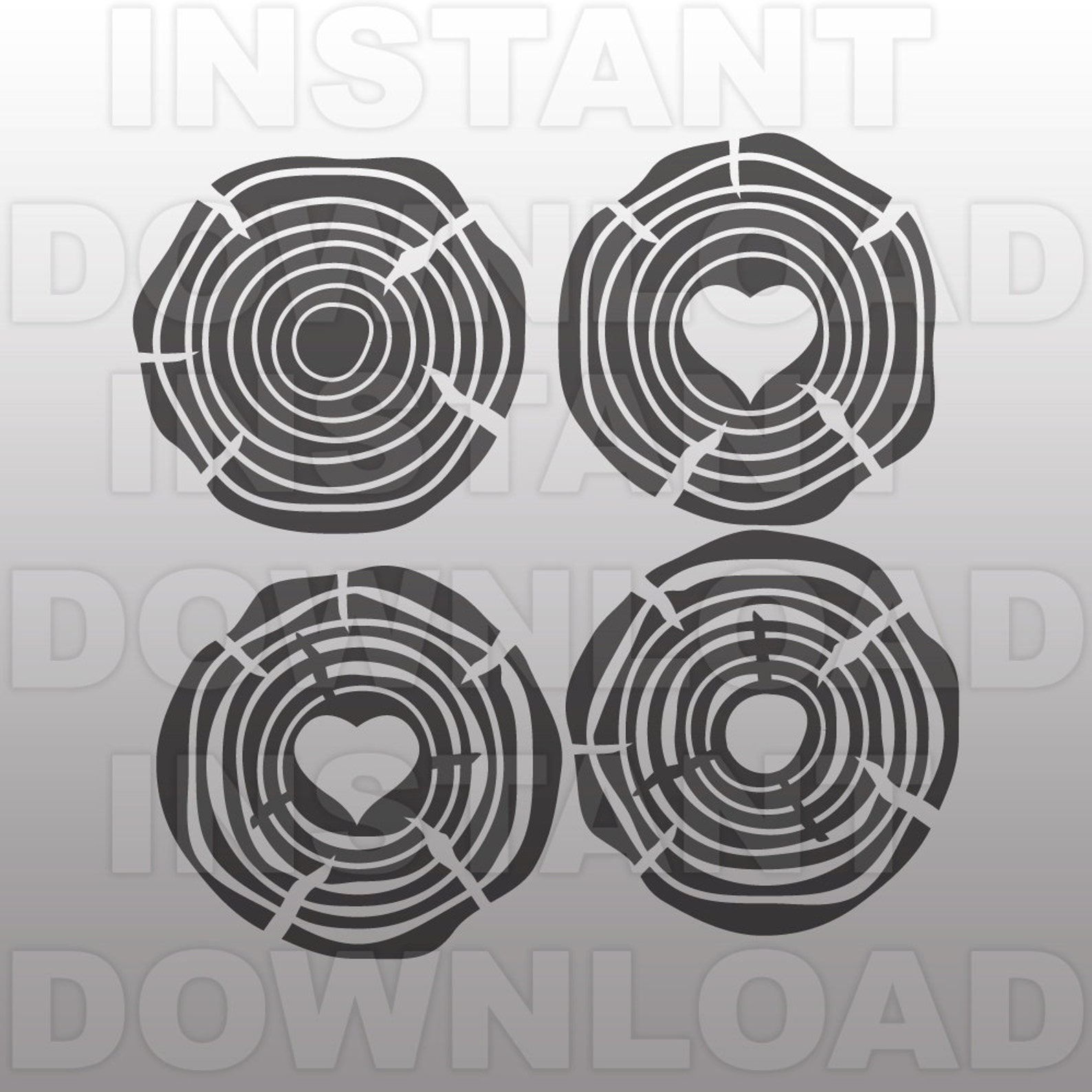 Tree Rings SVG File,log Svg,tree Growth Rings SVG File -commercial ...