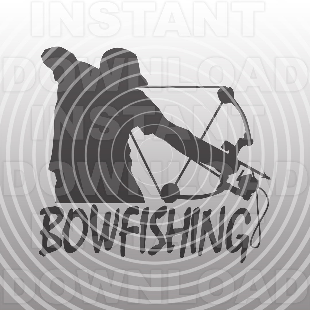 Guy Bowfishing SVG File,man Bowfishing Svg,boy Bowfishing SVG -vector ...