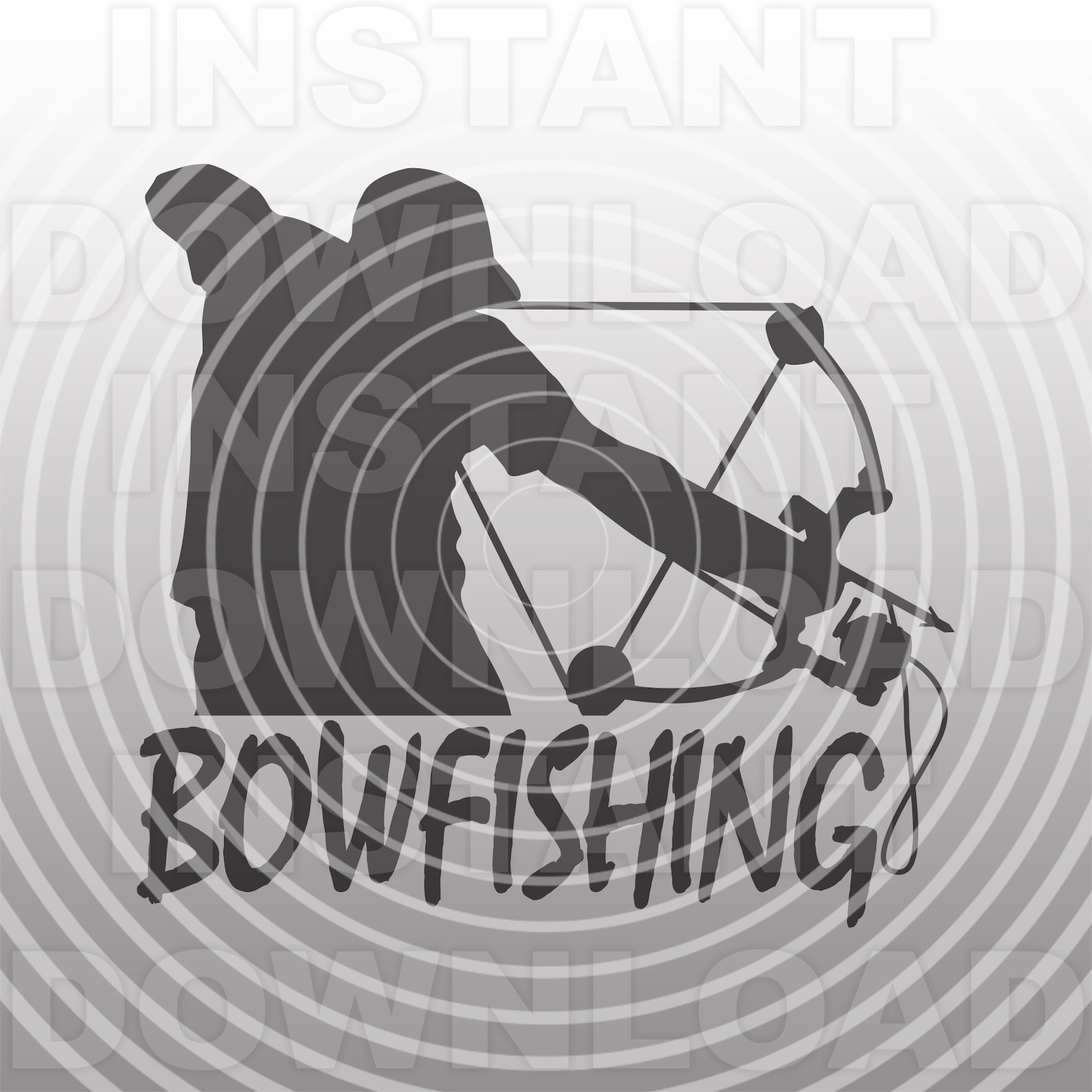 Guy Bowfishing SVG File,man Bowfishing Svg,boy Bowfishing SVG -vector ...