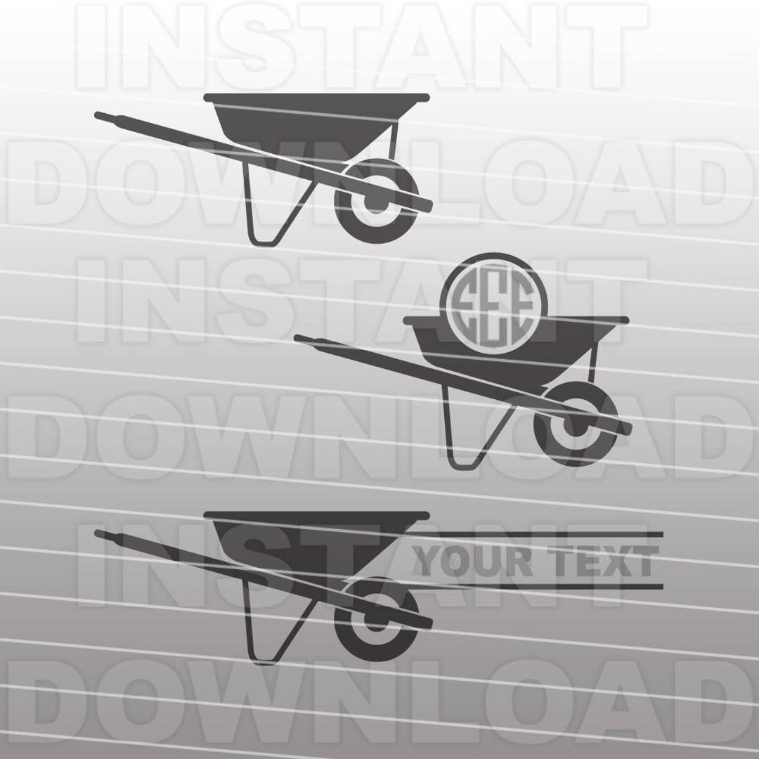 Wheelbarrow SVG File,wheelbarrel Svg,gardening Svg,farming Svg vector ...
