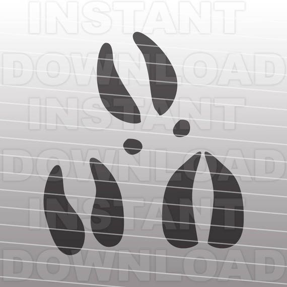 Deer Tracks SVG File Hunting SVG File Vector art | Etsy
