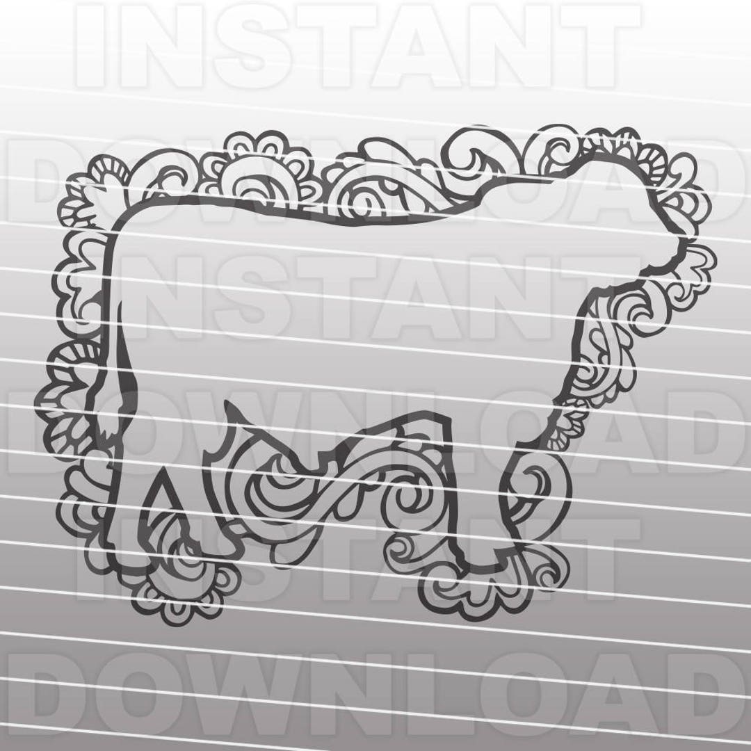 Brangus Bull Cow Hand Drawn Doodle SVG File -for Commercial & Personal ...