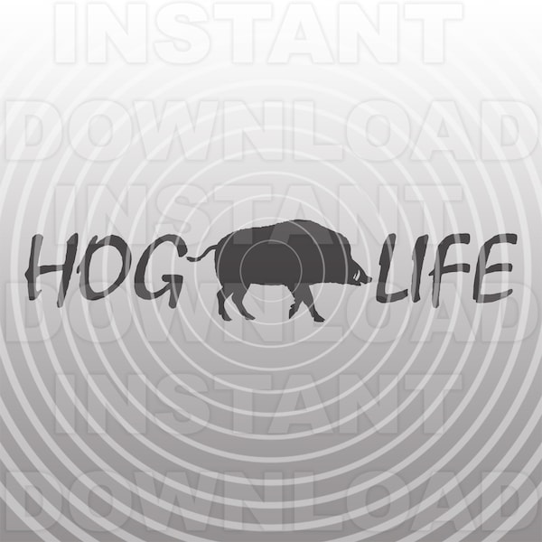 Hog Life Svg - Etsy