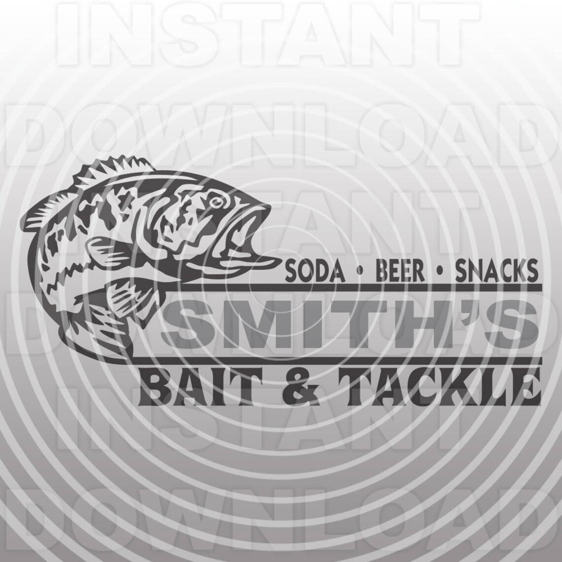Bass Fishing SVG File,bait Tackle Sign Svg,fisherman Svg -vector Art ...