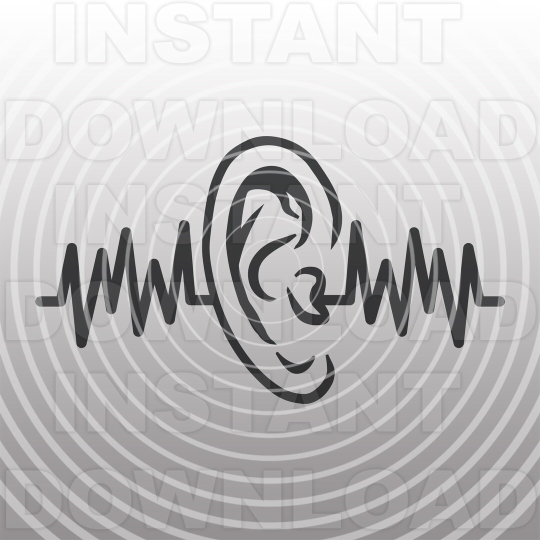 Ear With Waveform Svg,audiologist Hearing Aid Specialist Svg,speech ...
