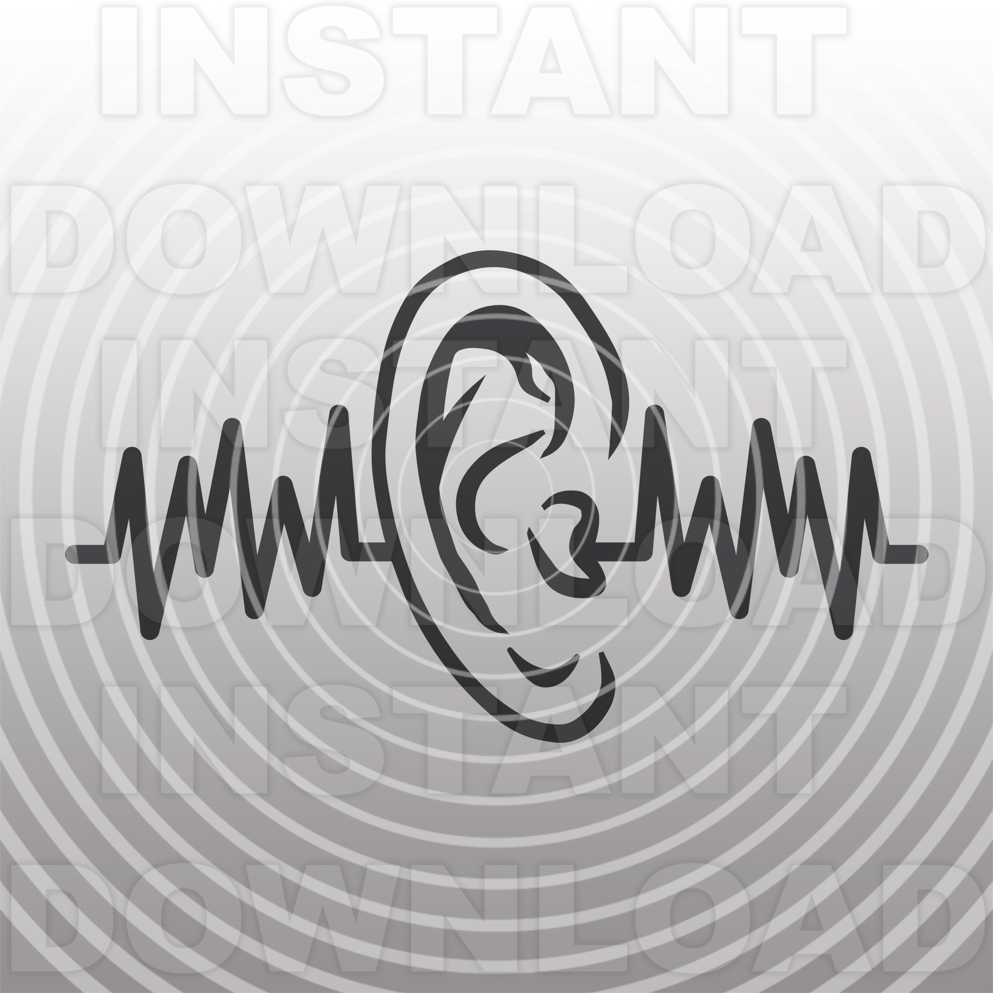 Ear With Waveform Svg,audiologist Hearing Aid Specialist Svg,speech ...