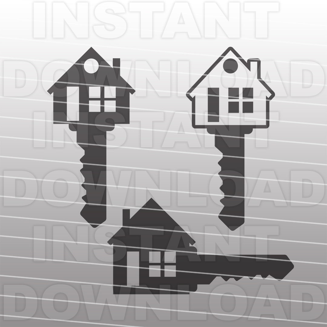 Key With House Svg,house Keys SVG File,new Home SVG -vector Clipart ...