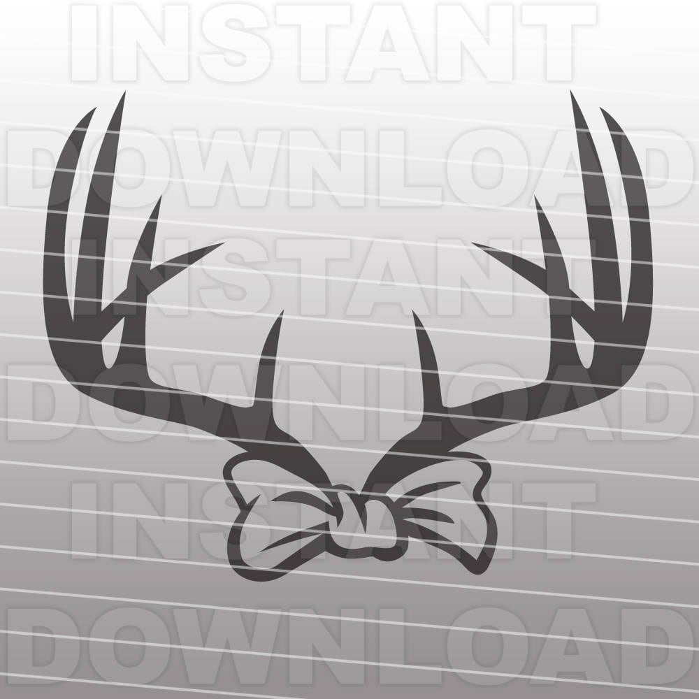 Deer Antler Bow SVG File Cutting Template-silhouette Clip Art | Etsy