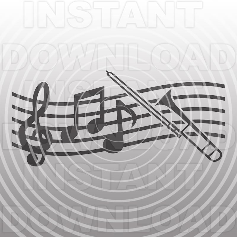 Trombone Svg - Etsy
