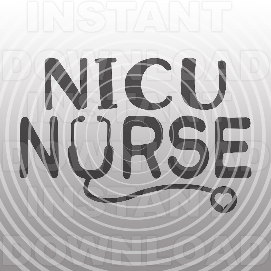 NICU Nurse SVG Filenursing Svgstethoscope Svgneonatal Nurse - Etsy