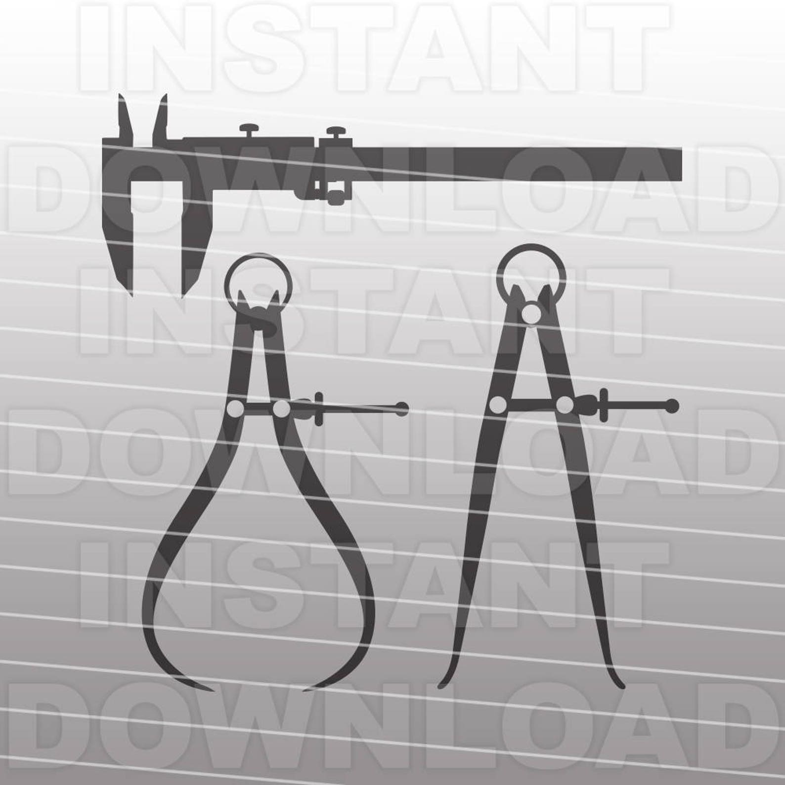 Caliper SVG Fileengineering Svgconstruction Svgmachinist | Etsy