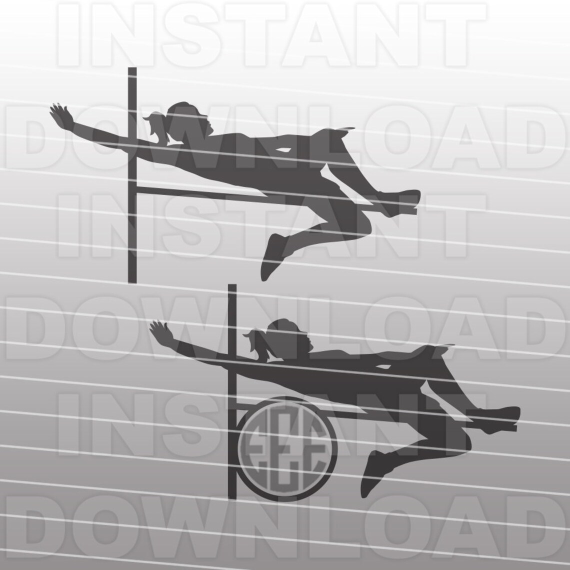 Womens High Jump SVG Filetrack and Field Svghigh Jumper - Etsy