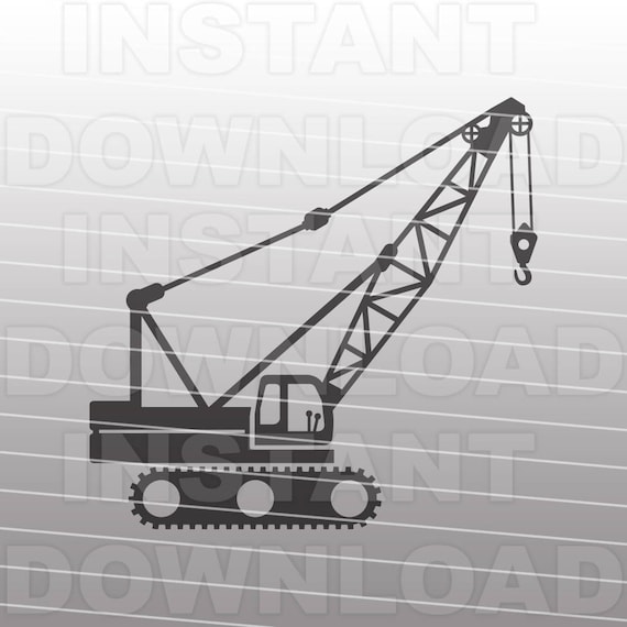 Crawler Crane SVG Filecrane Operator Svgconstruction SVG - Etsy