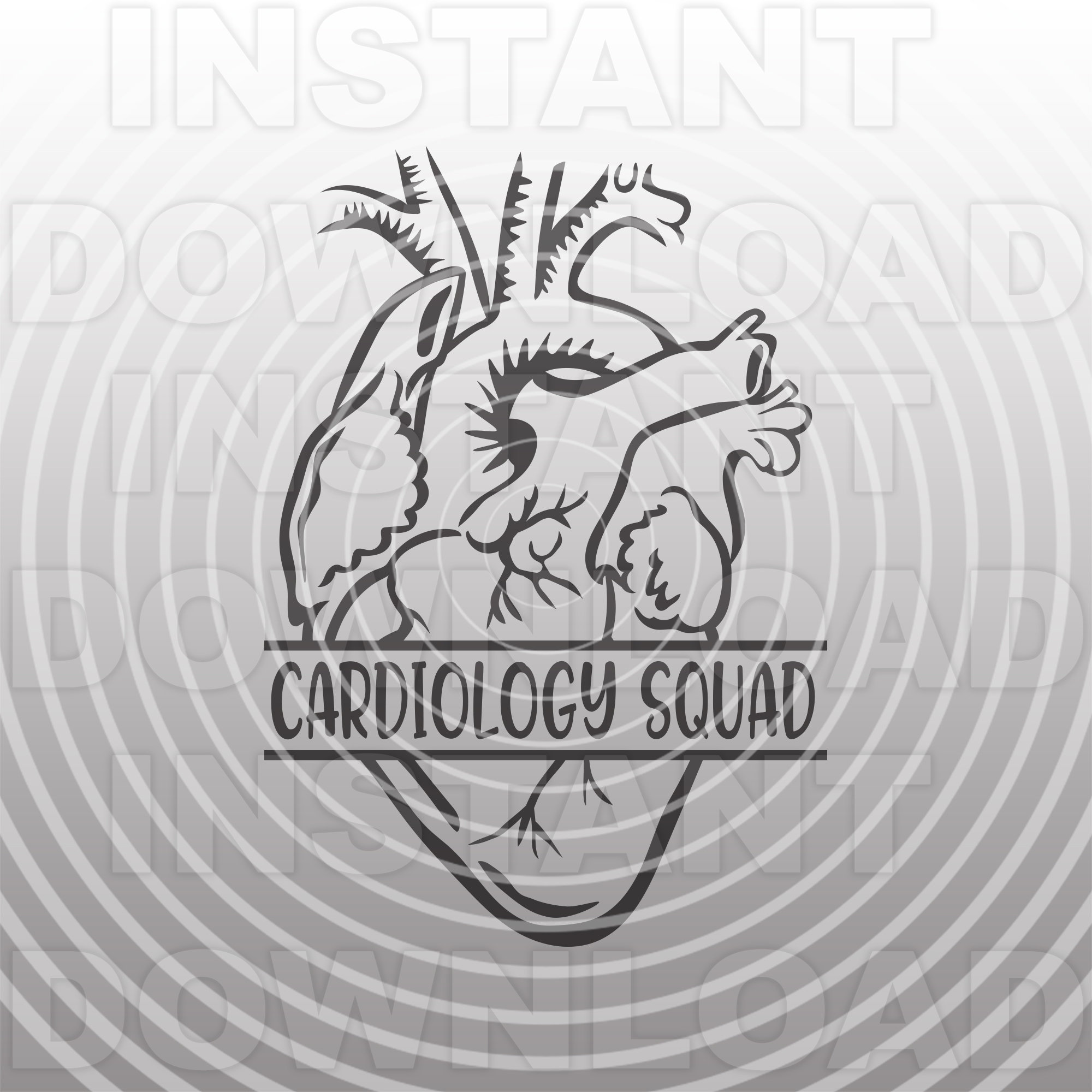 Cardiology Squad SVG File,anatomical Heart Svg,cardiologist Svg -vector ...