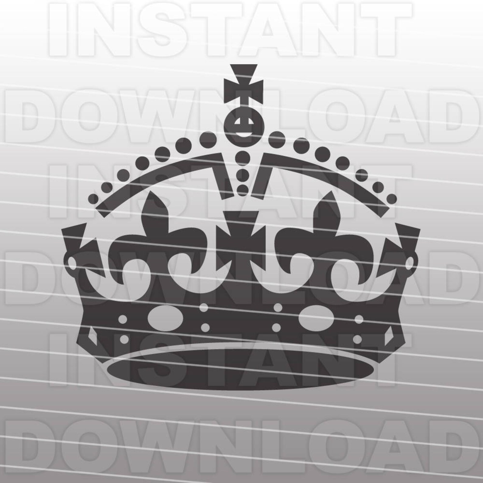 Keep Calm Crown SVG File Cutting Template-vector Clip Art for ...