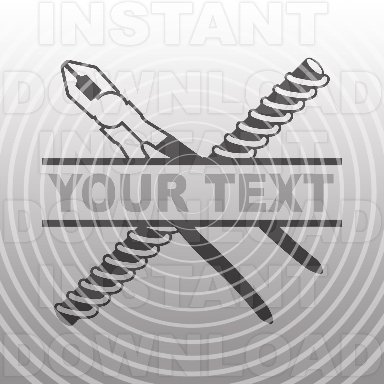 Ironworker Rodbuster Tools With Split Monogram Frame SVG File,rebar ...