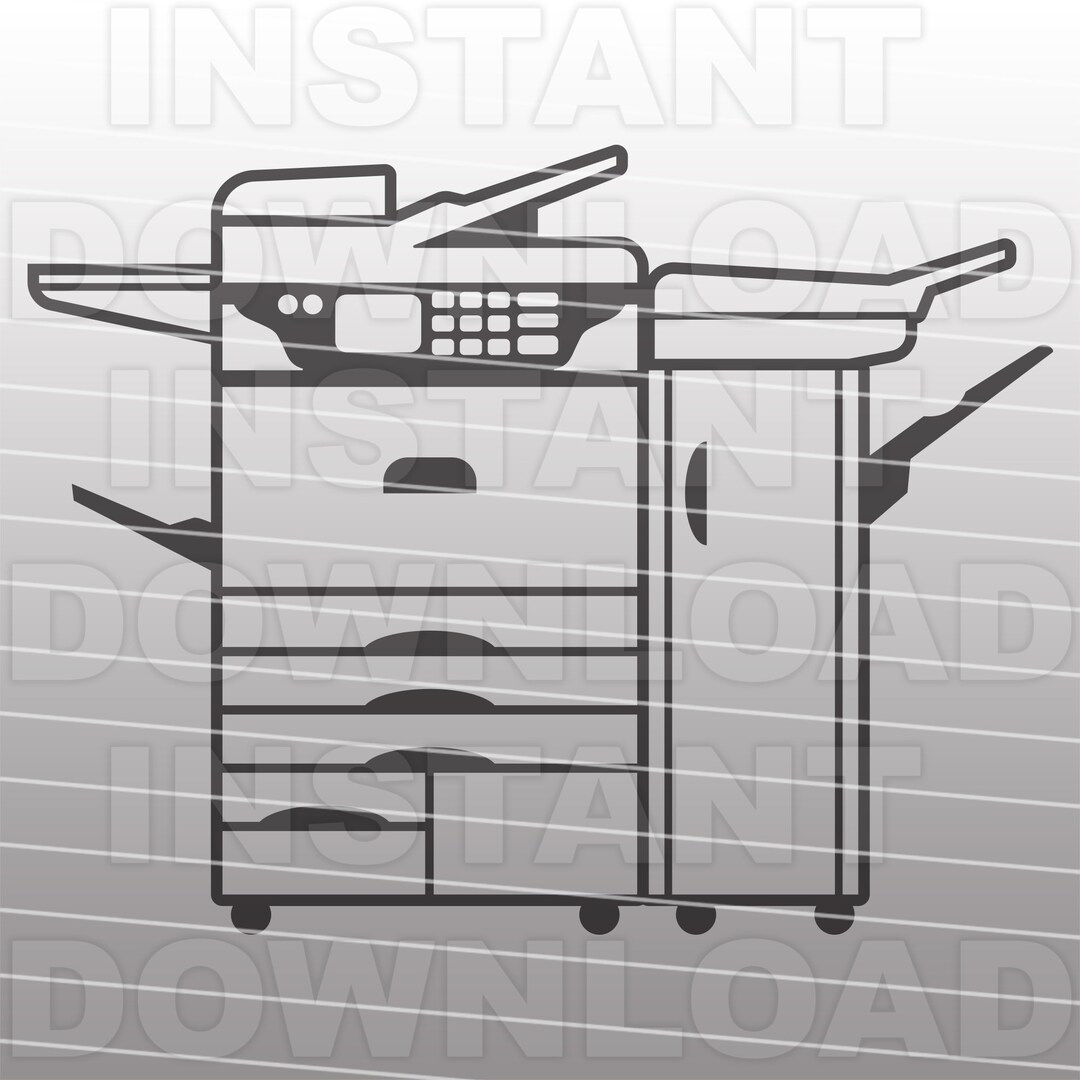 Office Copier SVG File,business Equipment Svg,office Supplies SVG ...