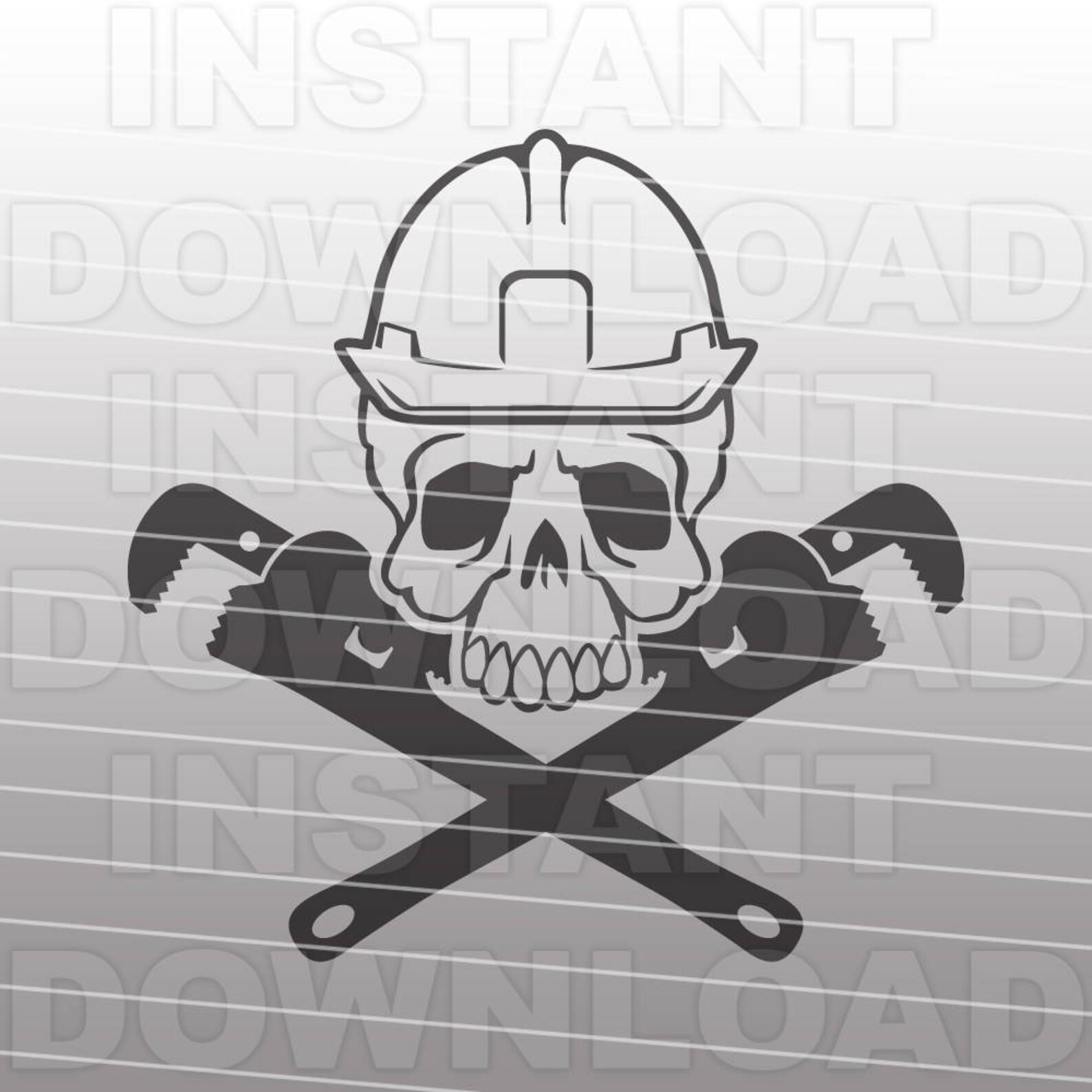 Union Pipefitter Skull SVG File - Plumber SVG File - Steamfitter SVG ...