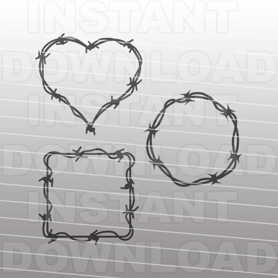 Barbed Wire Frames SVG File,rustic Svg,farmhouse SVG -commercial ...