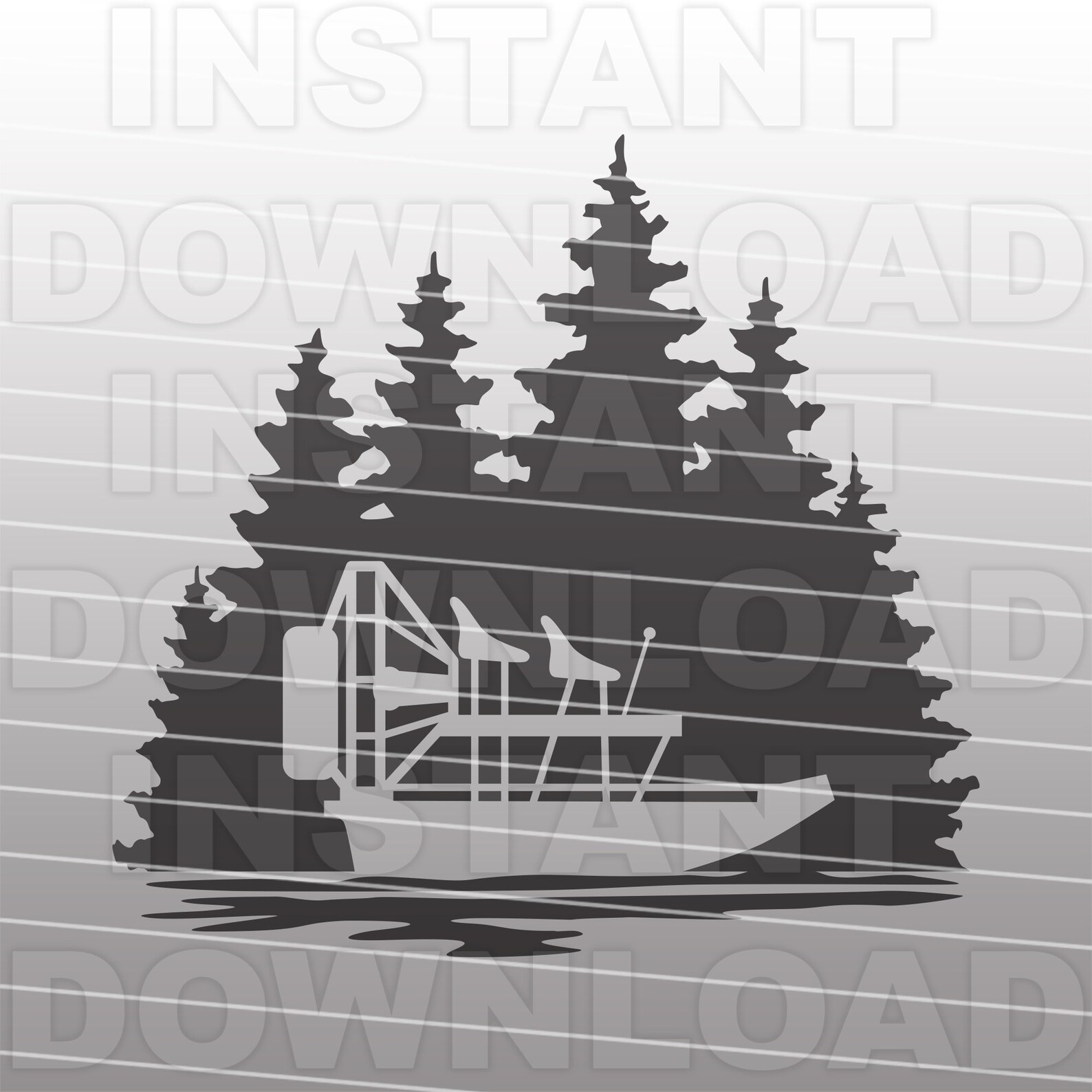Airboat SVG File,airboat Ride Svg,airboat Scene Svg vector Clipart ...