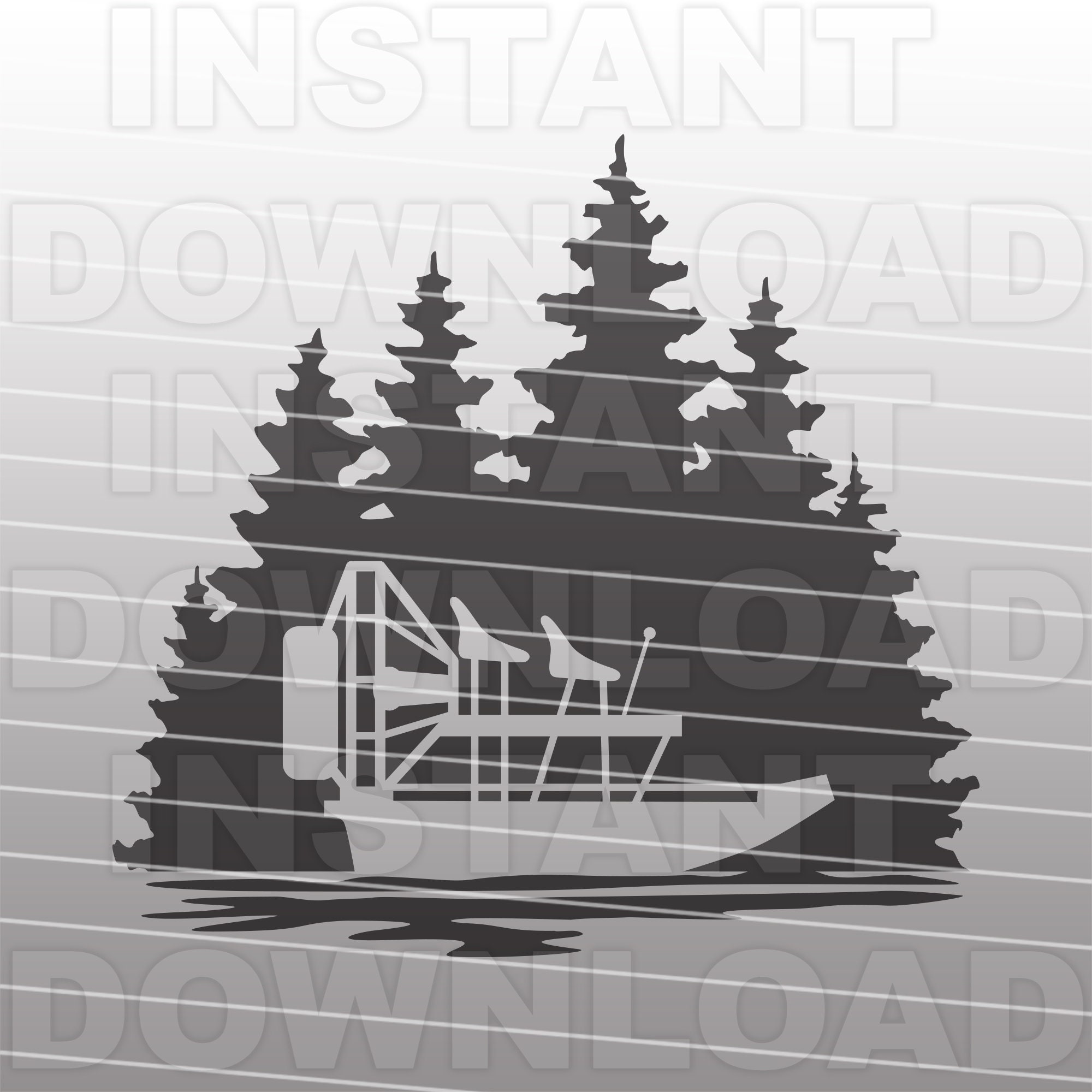 Airboat SVG File,airboat Ride Svg,airboat Scene Svg -vector Clipart ...