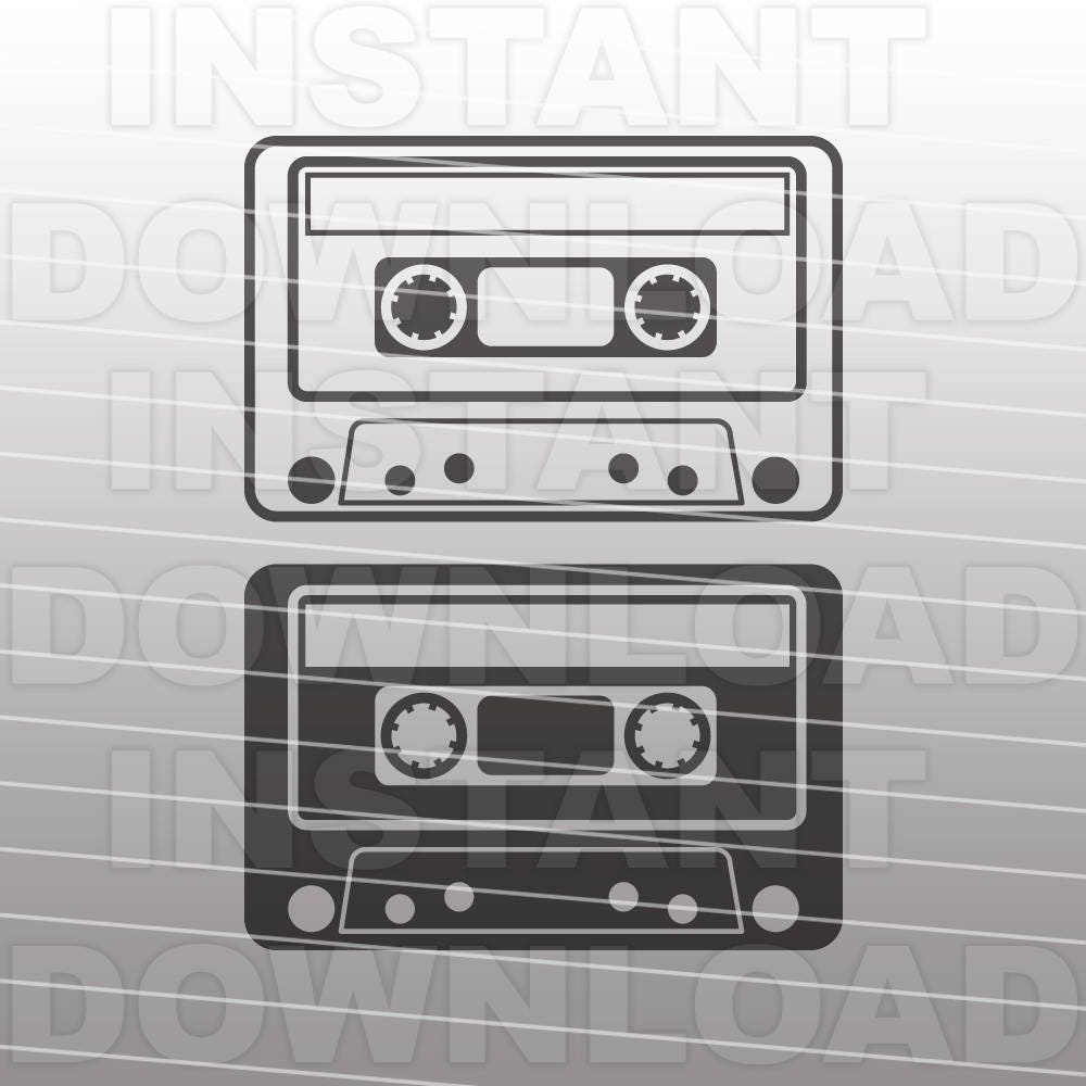 Cassette Tape SVG File Mix Tape SVG File commercial & | Etsy
