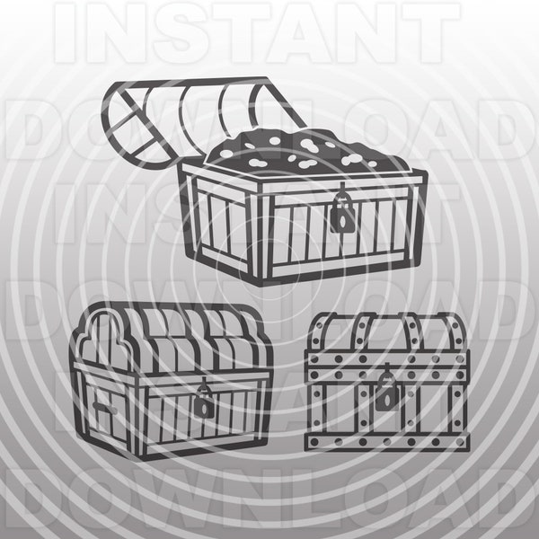 Treasure Chest Svg - Etsy